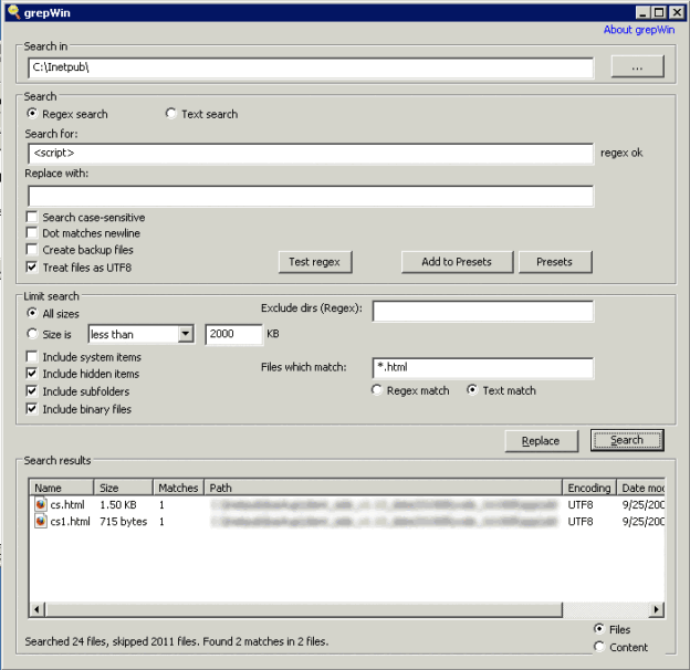 Multi-file text replace on Windows with free tools – OpenWebIT